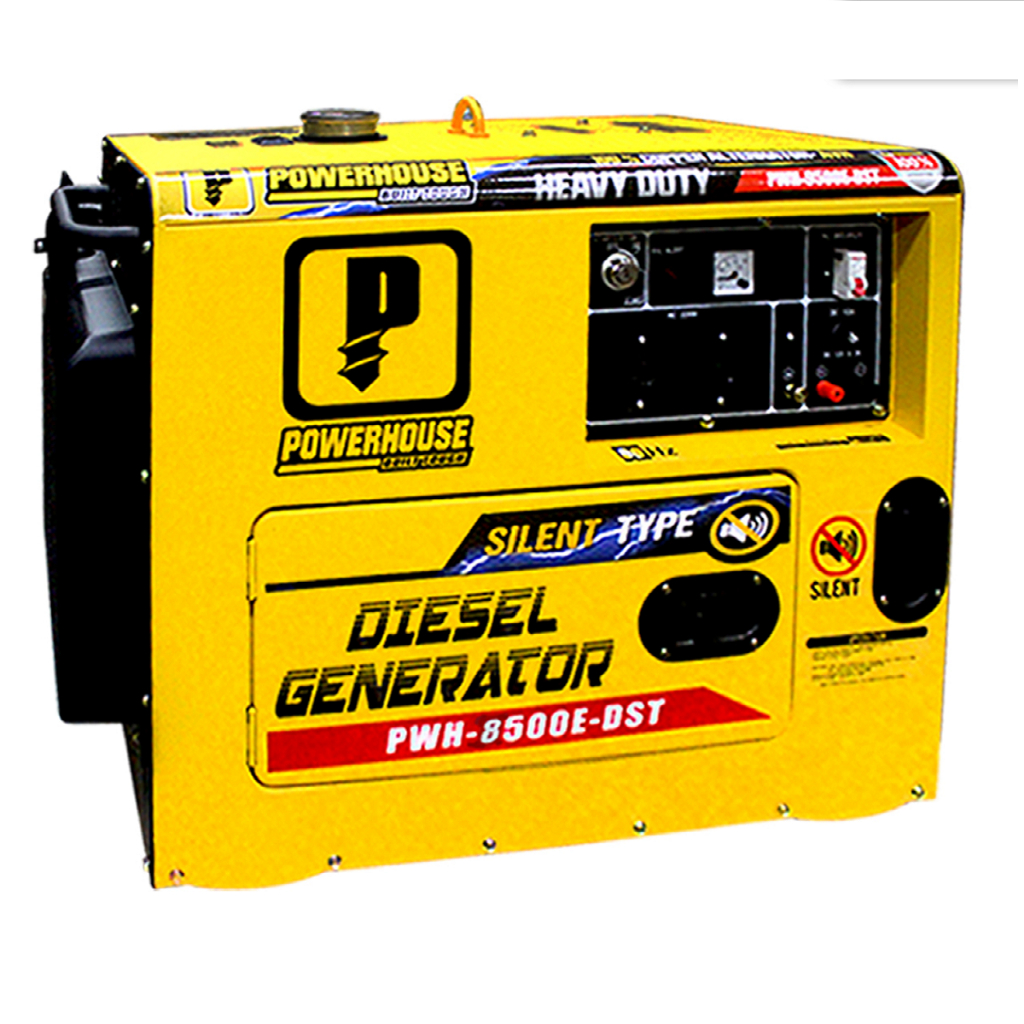 POWERHOUSE 6KVA Diesel Silent Type Generator with Battery For Electric ...