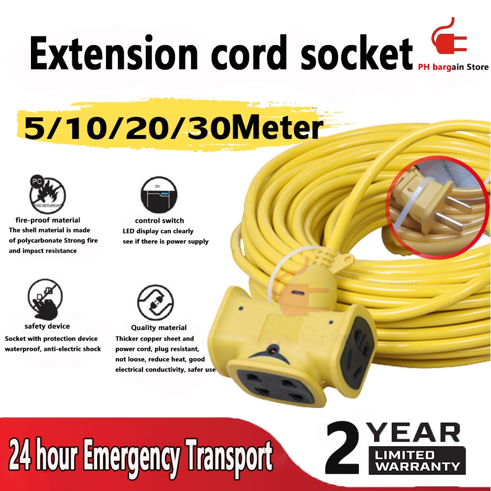 Electric Vehicle Charging Extension Cord Socket With Cable 5 meters 10 ...