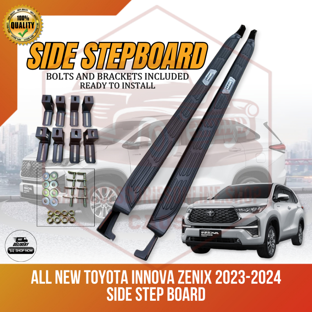 CAOS ALL NEW TOYOTA INNOVA ZENIX 2023-2024 SIDE STEP BOARD (10630 ...