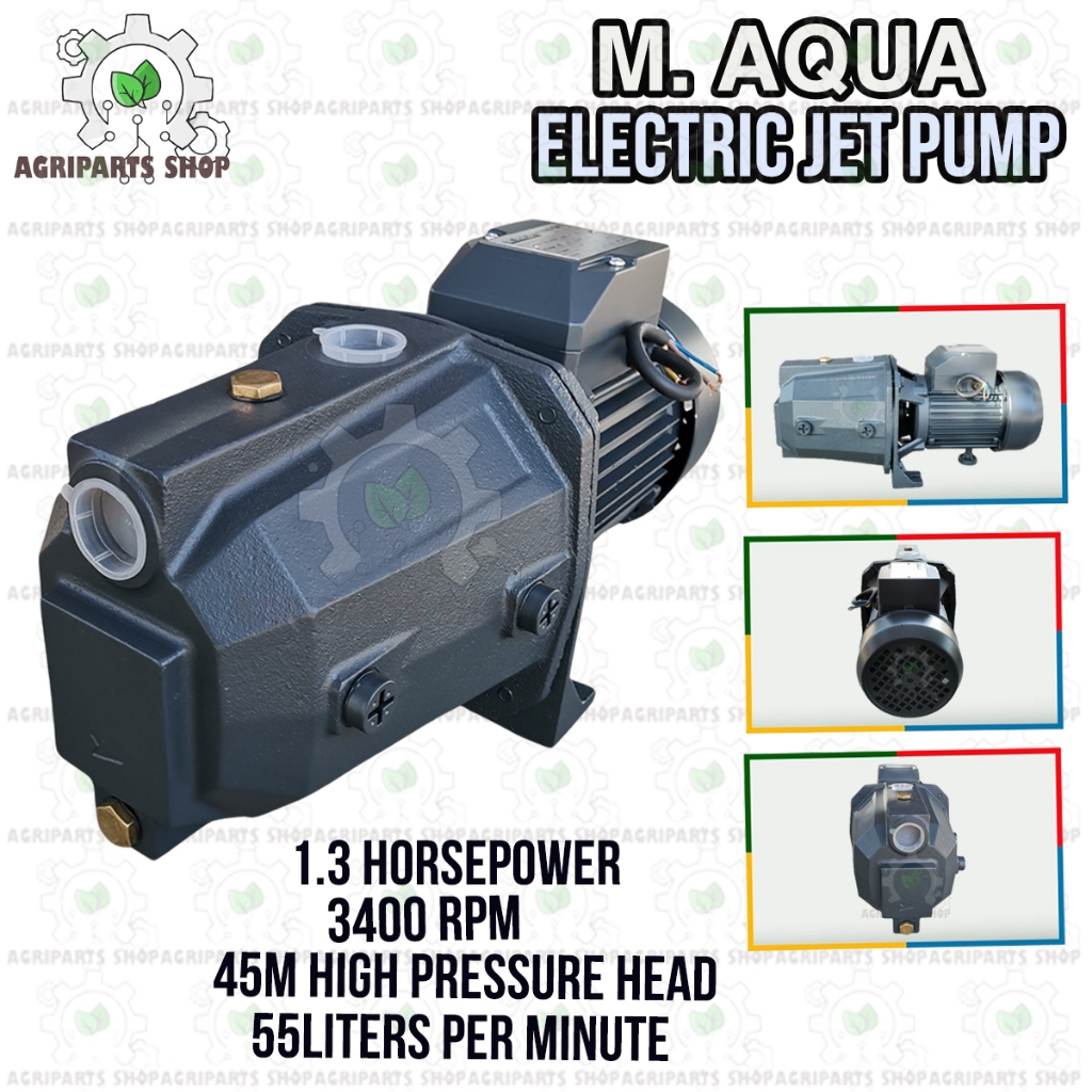 Jetmatic Pump 1.3HP Shallow Well JET100 By M AQUA | Shopee Philippines