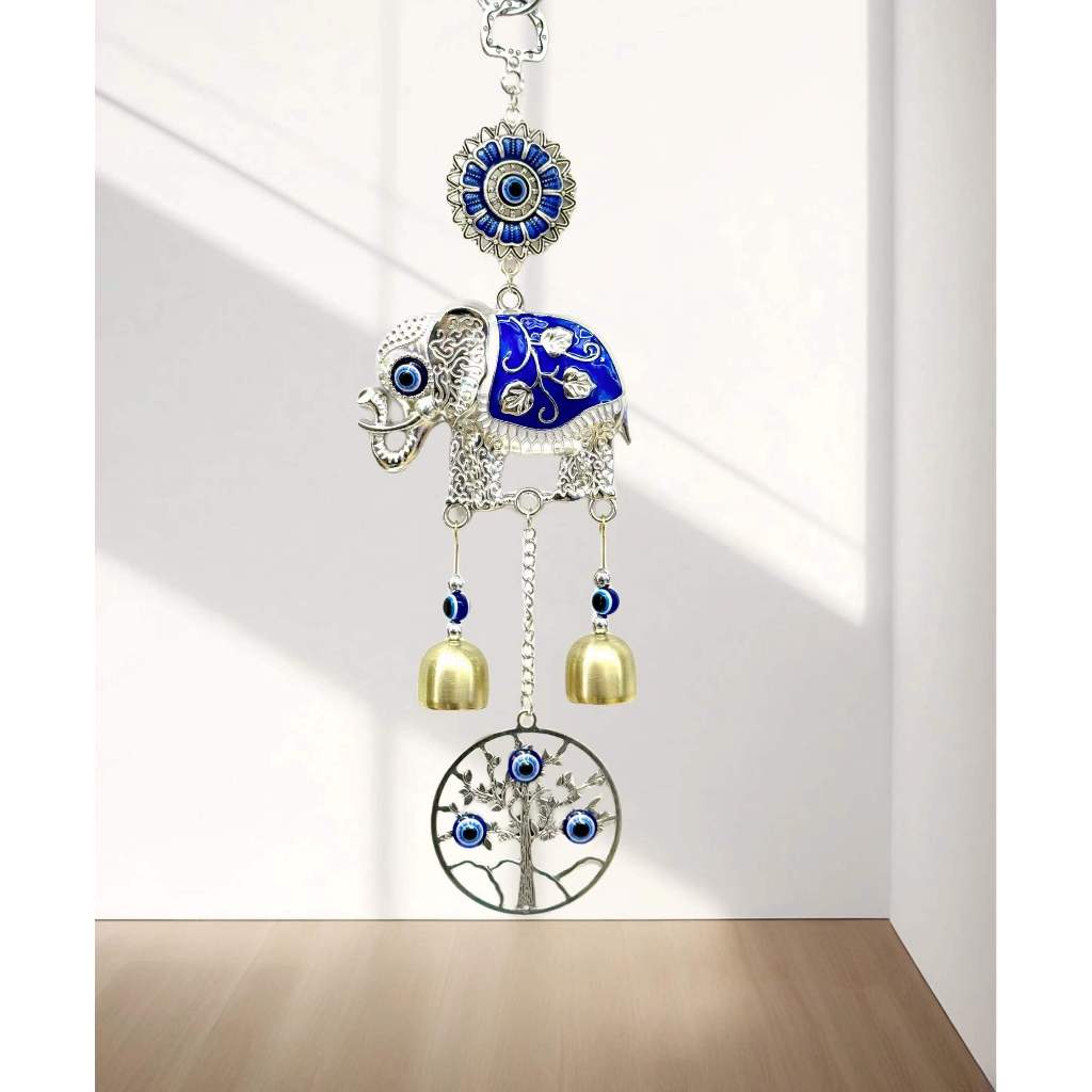 blue evil eye hanging hamsa money tree fengshui good luck charms blue ...
