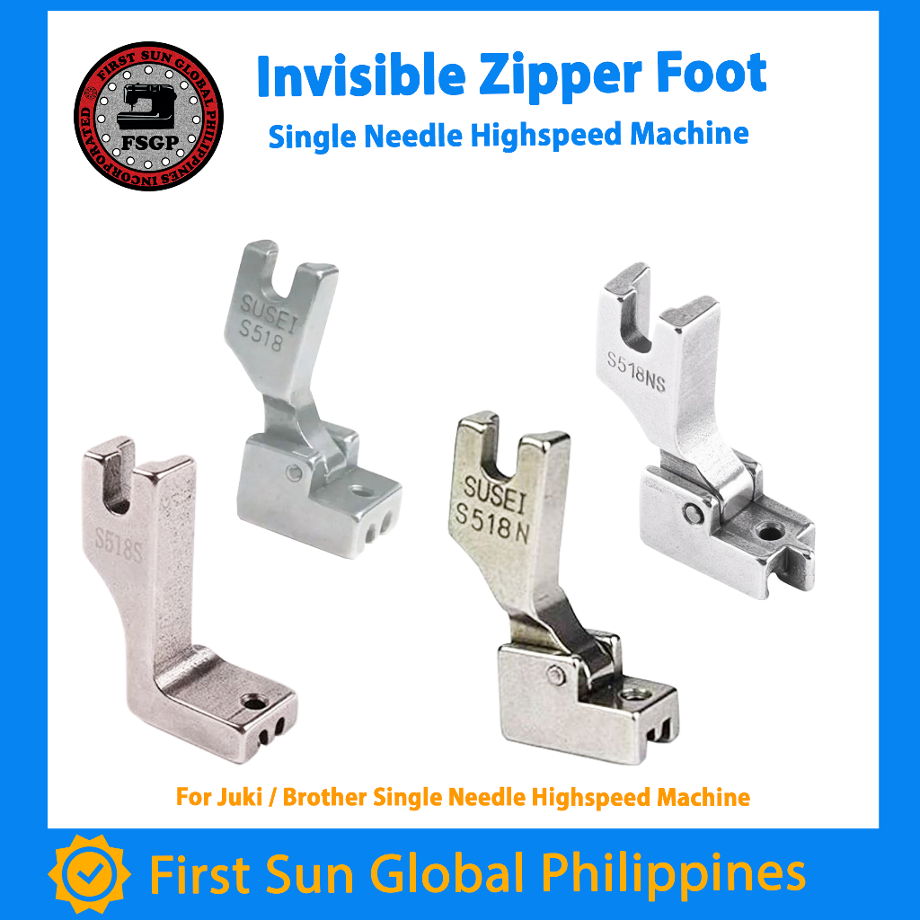 Invisible Zipper Foot for Highspeed Single Needle Sewing Machine ...