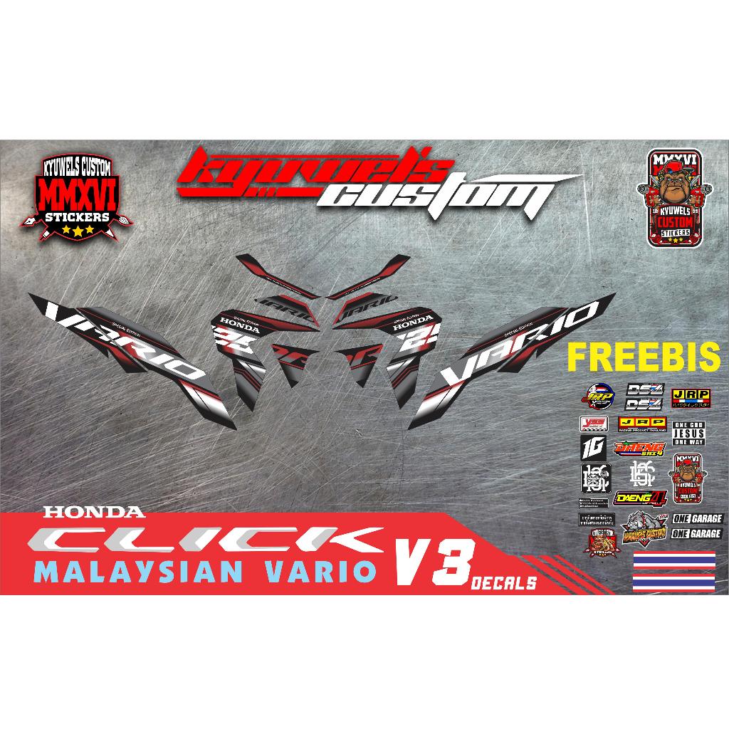 CLICK V3 MALAYSIAN VARIO DECALS | Shopee Philippines