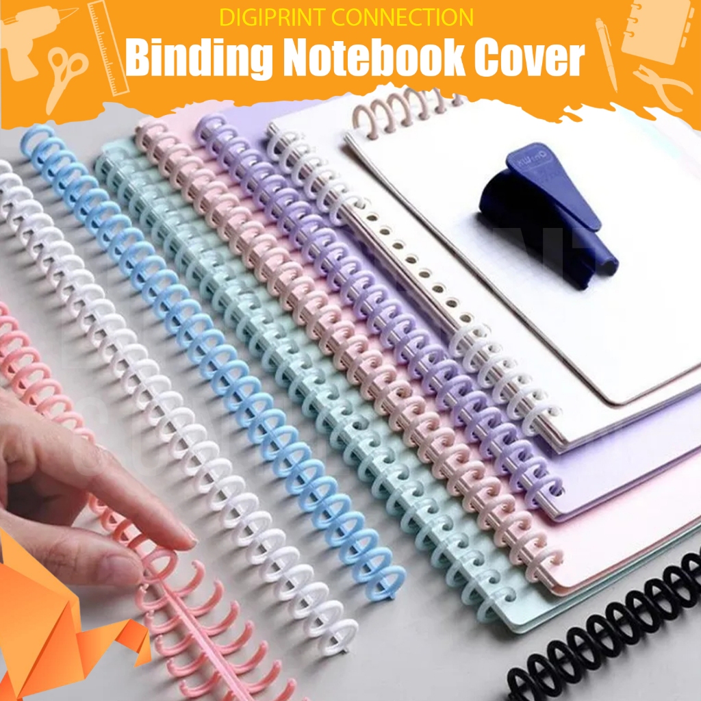 Binding Notebook Cover with Binder 2sheets (A4/B5/A5) Hard Cover ...