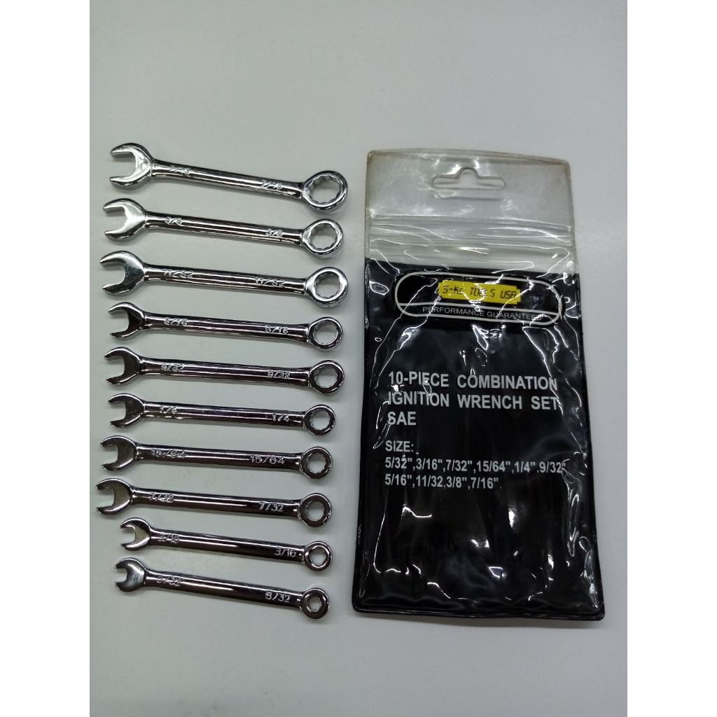 COMBINATION IGNITION WRENCH SET (SAE) | Shopee Philippines