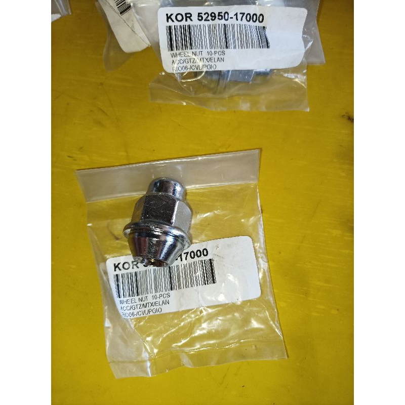 LUG NUT REAR AND FRONT kor brand FOR HYUNDAI EON 2012-2019 MODEL made ...