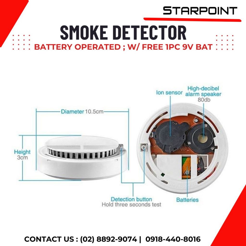 2pcs Smoke Alarm, Fire Safety, Early Detection, Alarm System, Fire ...