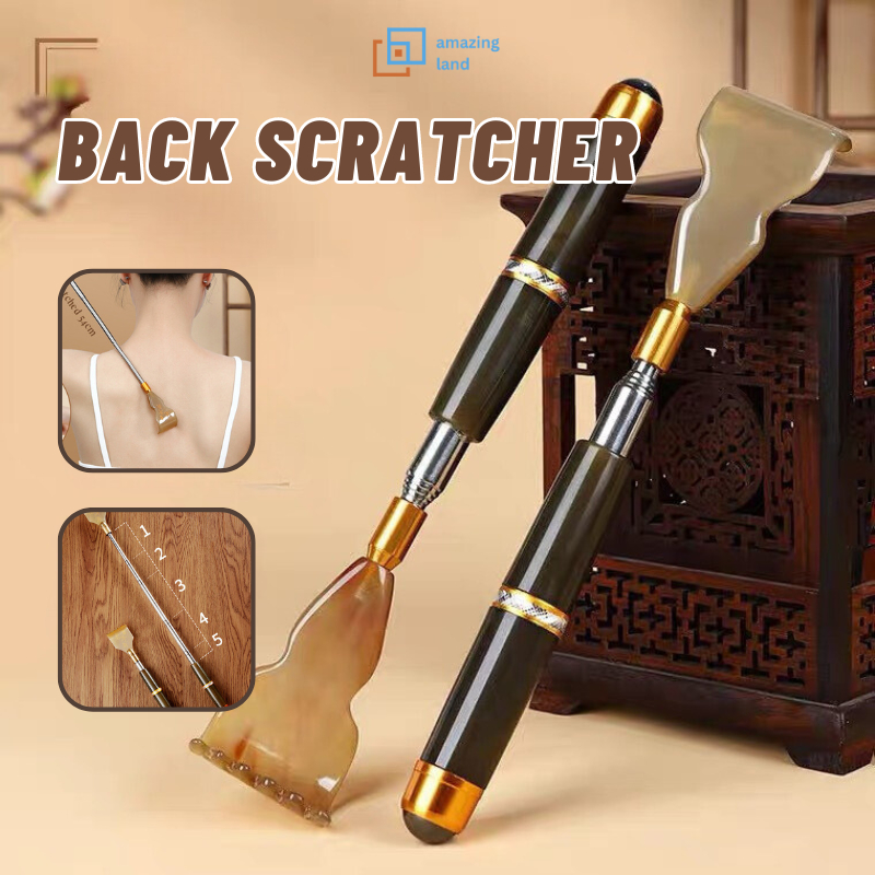 Adjustable 53cm Extending Back Scratcher For Adults Stainless Steel ...