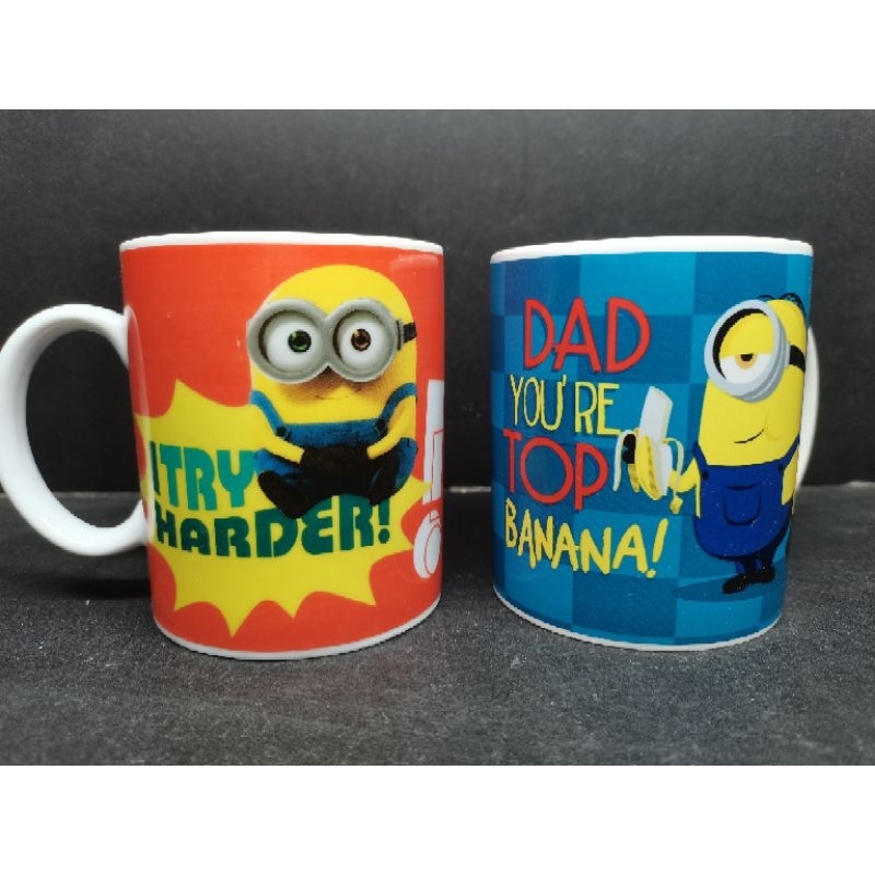 Minions mug set no original box available | Shopee Philippines