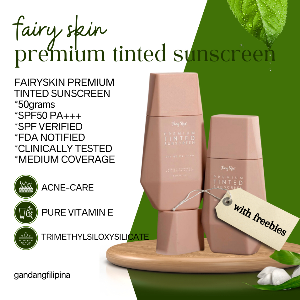 ORIGINAL Fairy Skin Premium Tinted Sunscreen and Premium Brightening ...