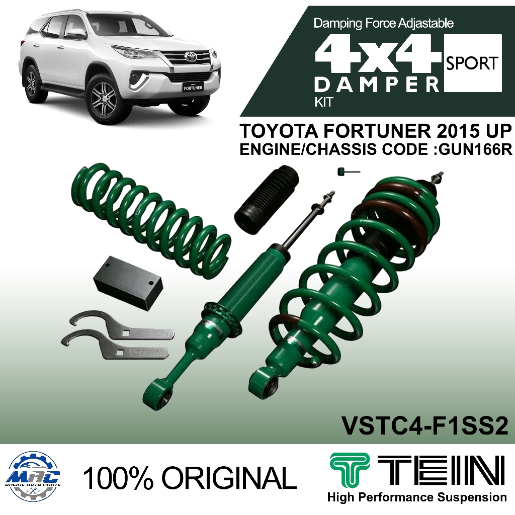 TEIN 4x4 Damper Sport Kit for TOYOTA FORTUNER 2015 UP VSTC4-F1SS2 SHOCK ...