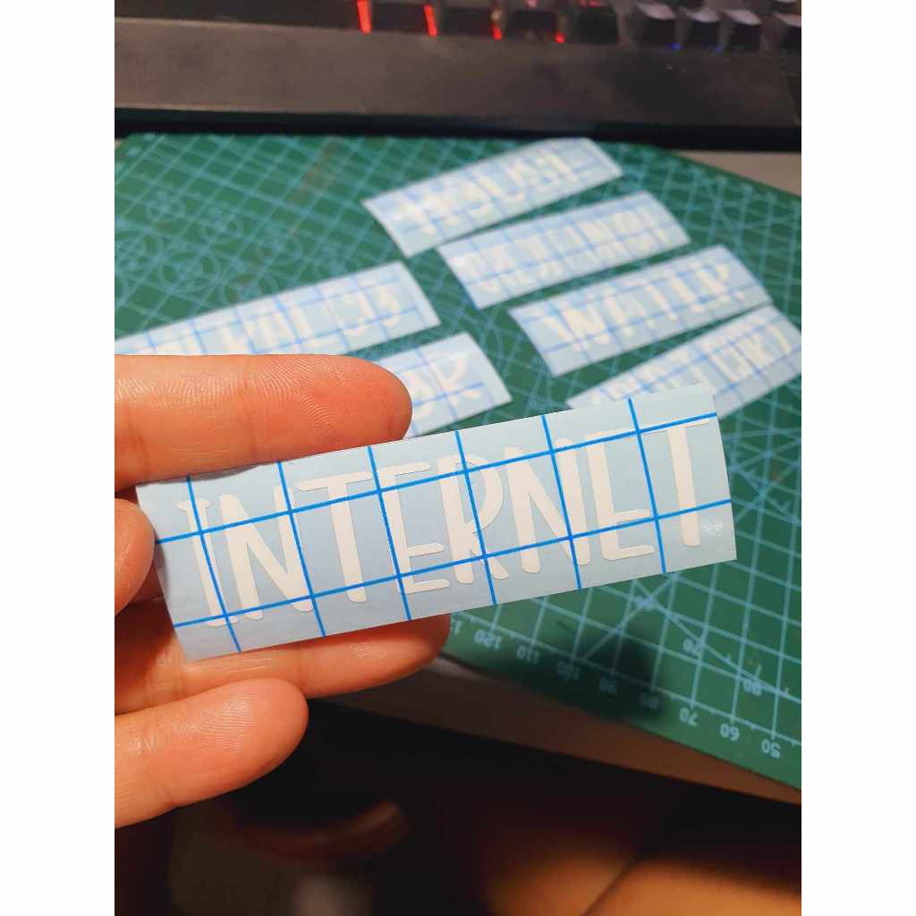 DECAL | Personalized Sticker Name Permanent Vinyl Cutouts | Shopee ...