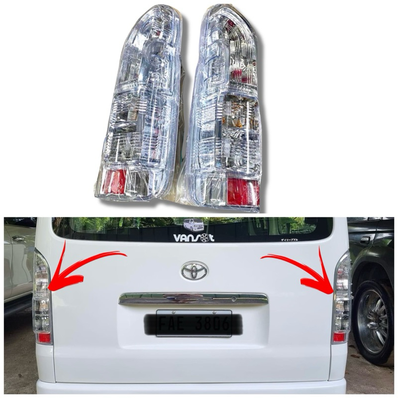 Toyota Hiace GL Grandia 2005 - 2020 Tail Light Clear Lens | Shopee ...