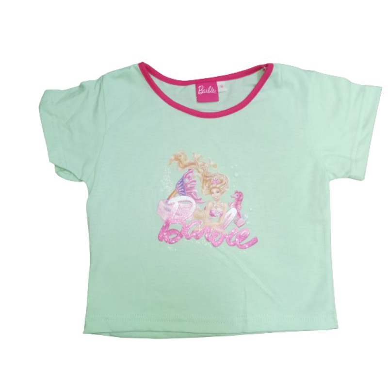 Barbie Girl Kids Wear Crop Top Sticker Cute Green Brand New with Hang ...