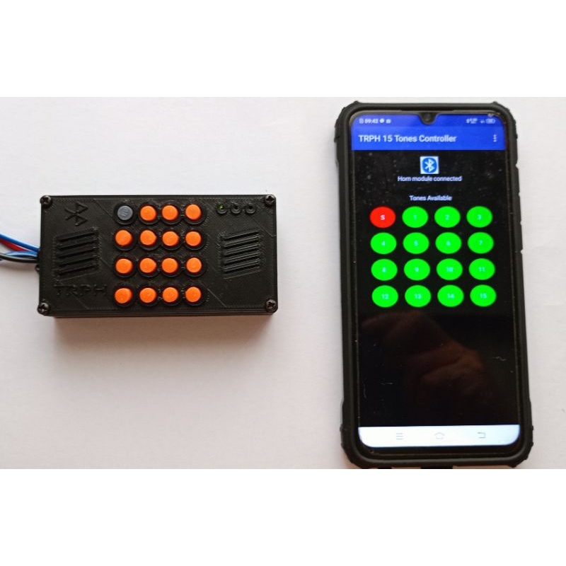 TRPH 15 Tones Horn Module with Bluetooth, BABYSHARK, BOOMTARAT, OKIDOK ...