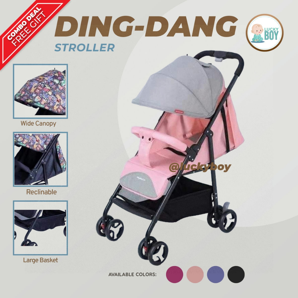 Ding-Dang Cat (Pink) Compact Stroller for Baby | Shopee Philippines