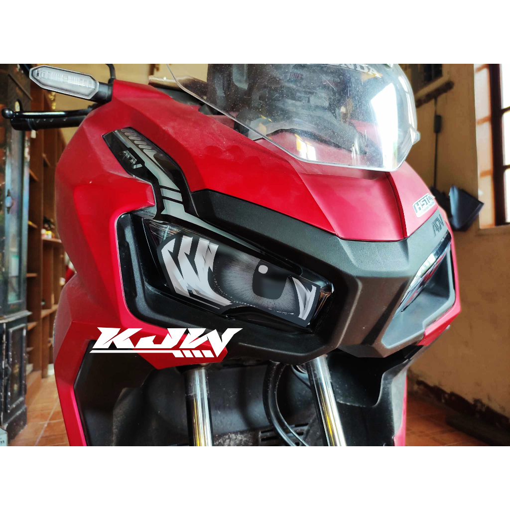 Winker Decal Sticker For Honda ADV 160/ADV160 Black and White Toothless ...