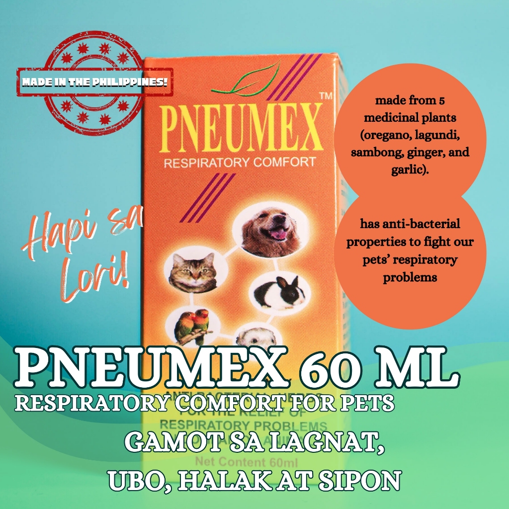 PNEUMEX Respiratory Comfort for Dogs and Cats 60ML | Shopee Philippines