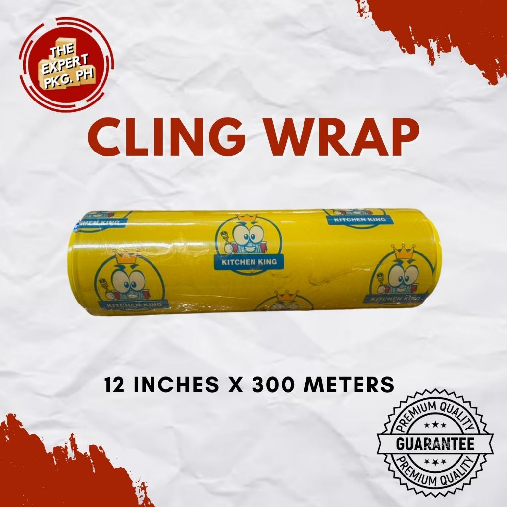 Food Wrap / Cling Wrap PVC - Food Graded Jumbo Roll 12" X 300M | Shopee ...