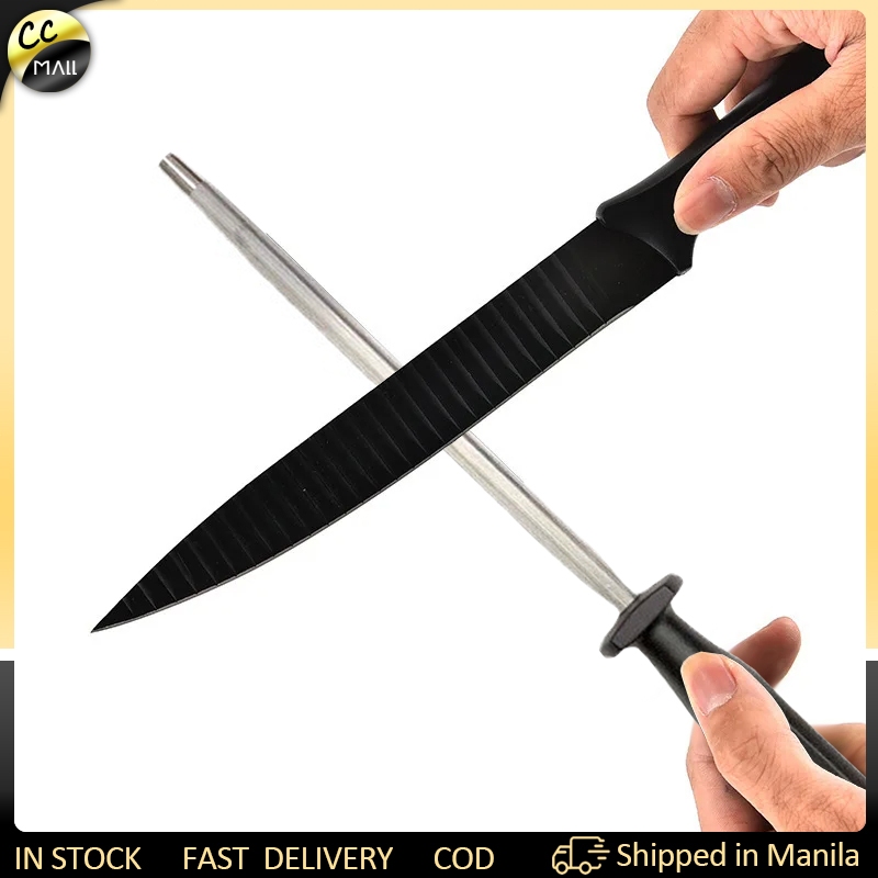 12" Sharpener Rod Stick Sharpener with ABS Handle for Knife ...