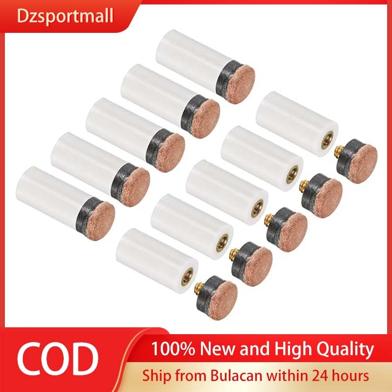 5Pcs 13mm Pool Cue Tips Billiard Cue Stick Ferrules Screw-On Tips for Snooker Billiard ...