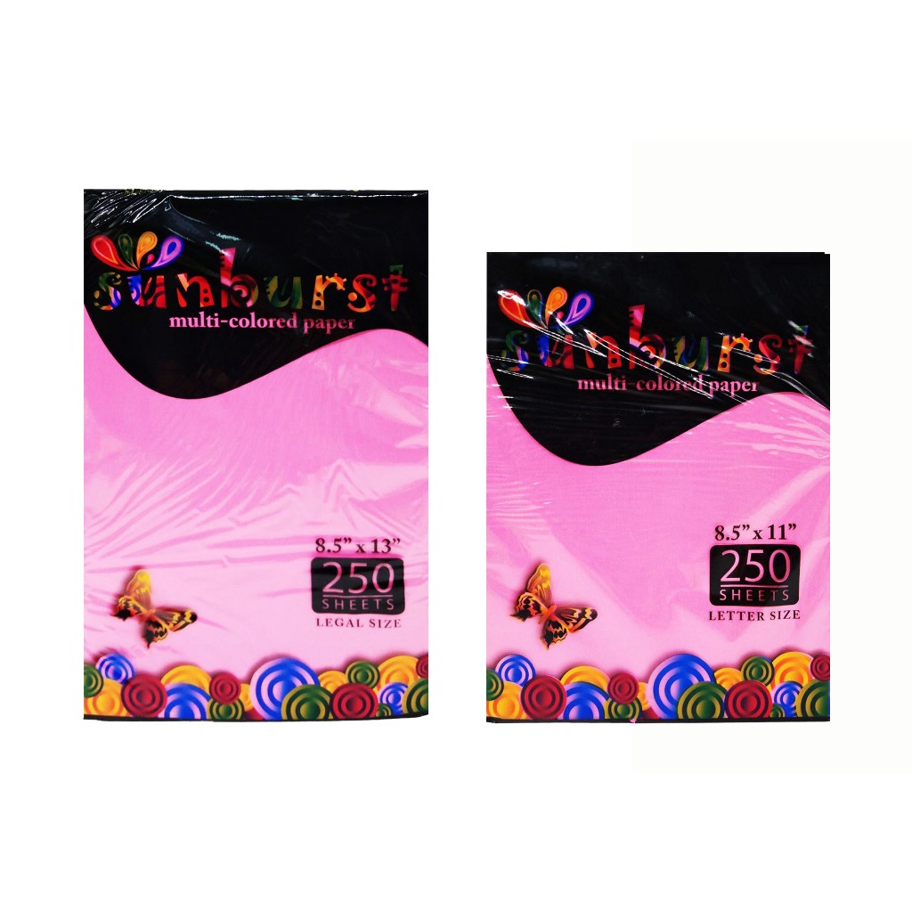 Sunburst Multi Color Paper Short 250 Sheets | Shopee Philippines