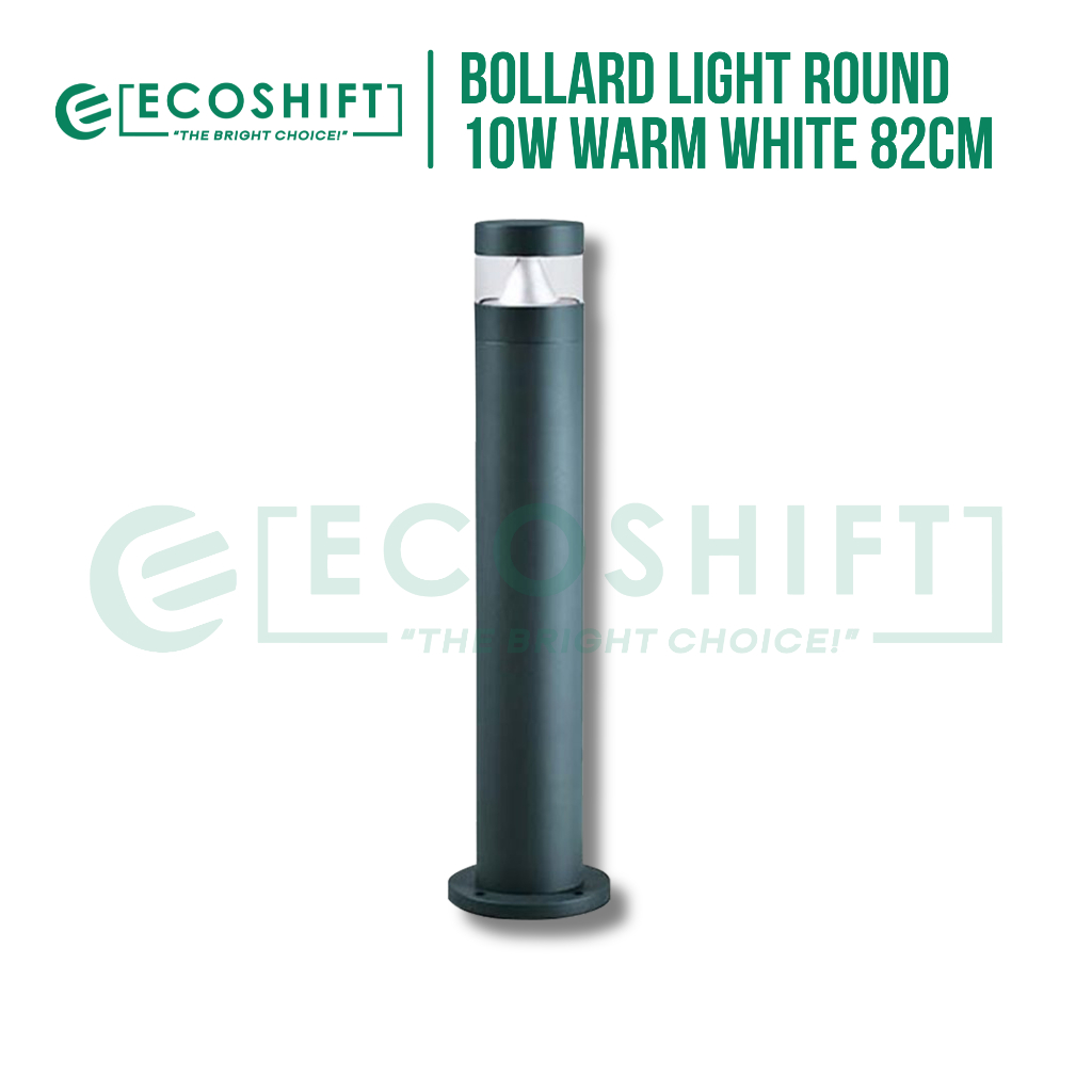 LED Bollard Light 10W Warm White Round 82cm | Shopee Philippines