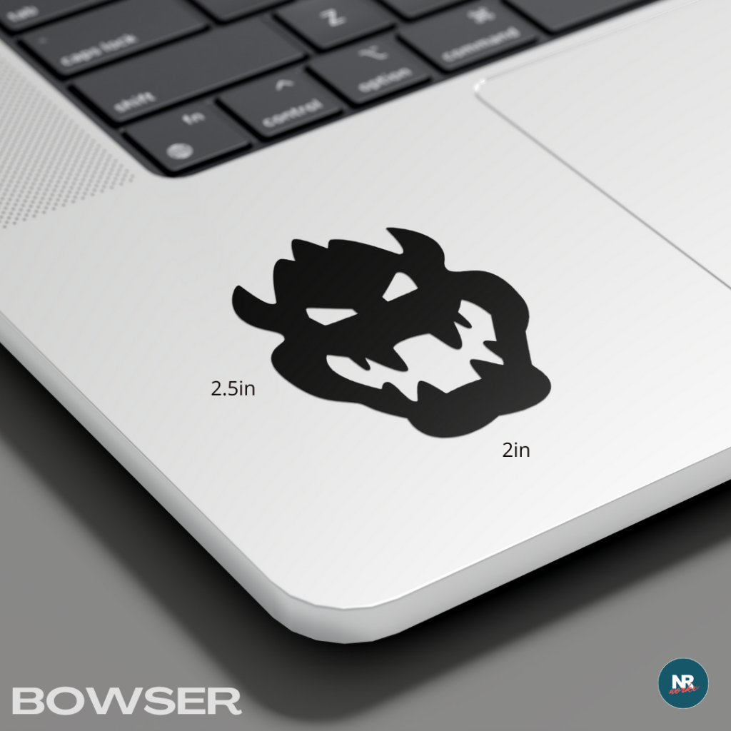 Bowser Super Mario Villain Vinyl Decal Waterproof Gaming Sticker ...