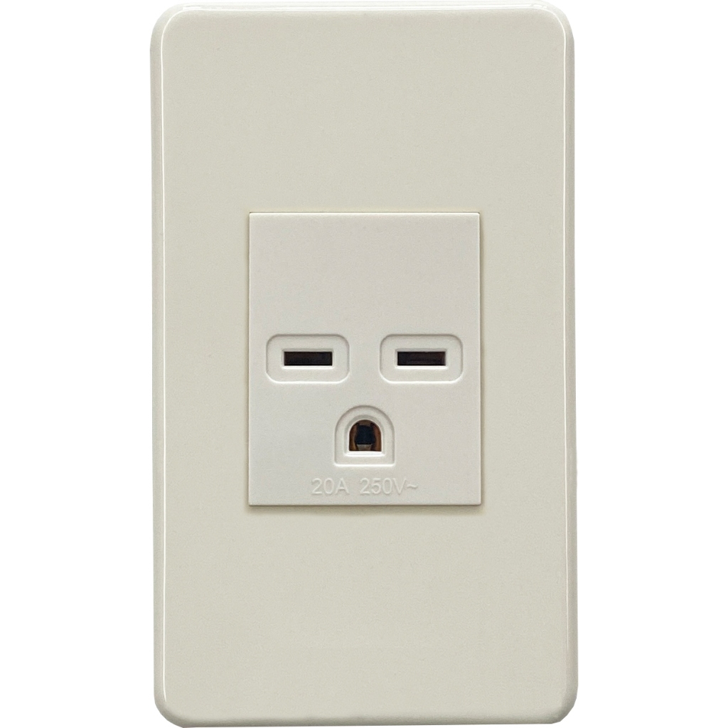 AMASCO Wide Series Aircon Outlet with Ground Plate 20A 250V (GD-1203 ...