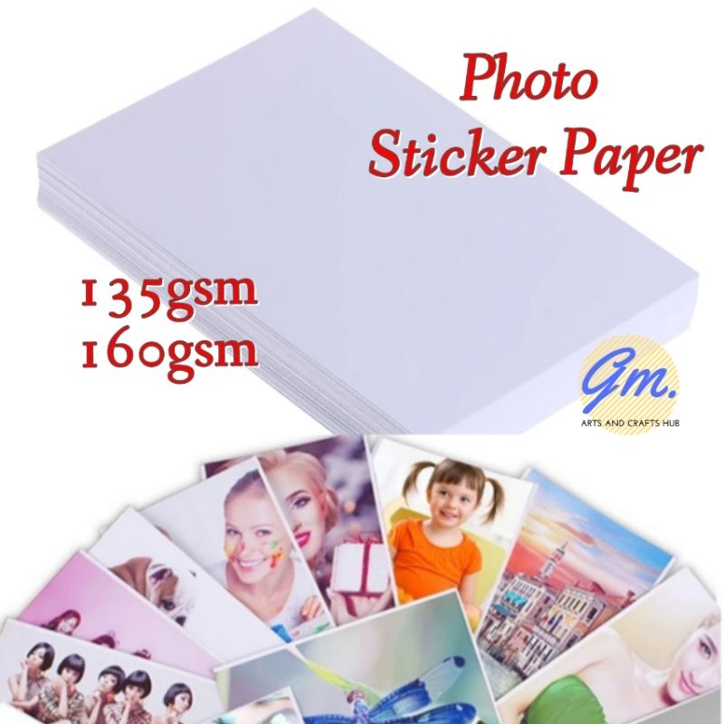 Glossy Photo Sticker Paper A4 Size | Shopee Philippines