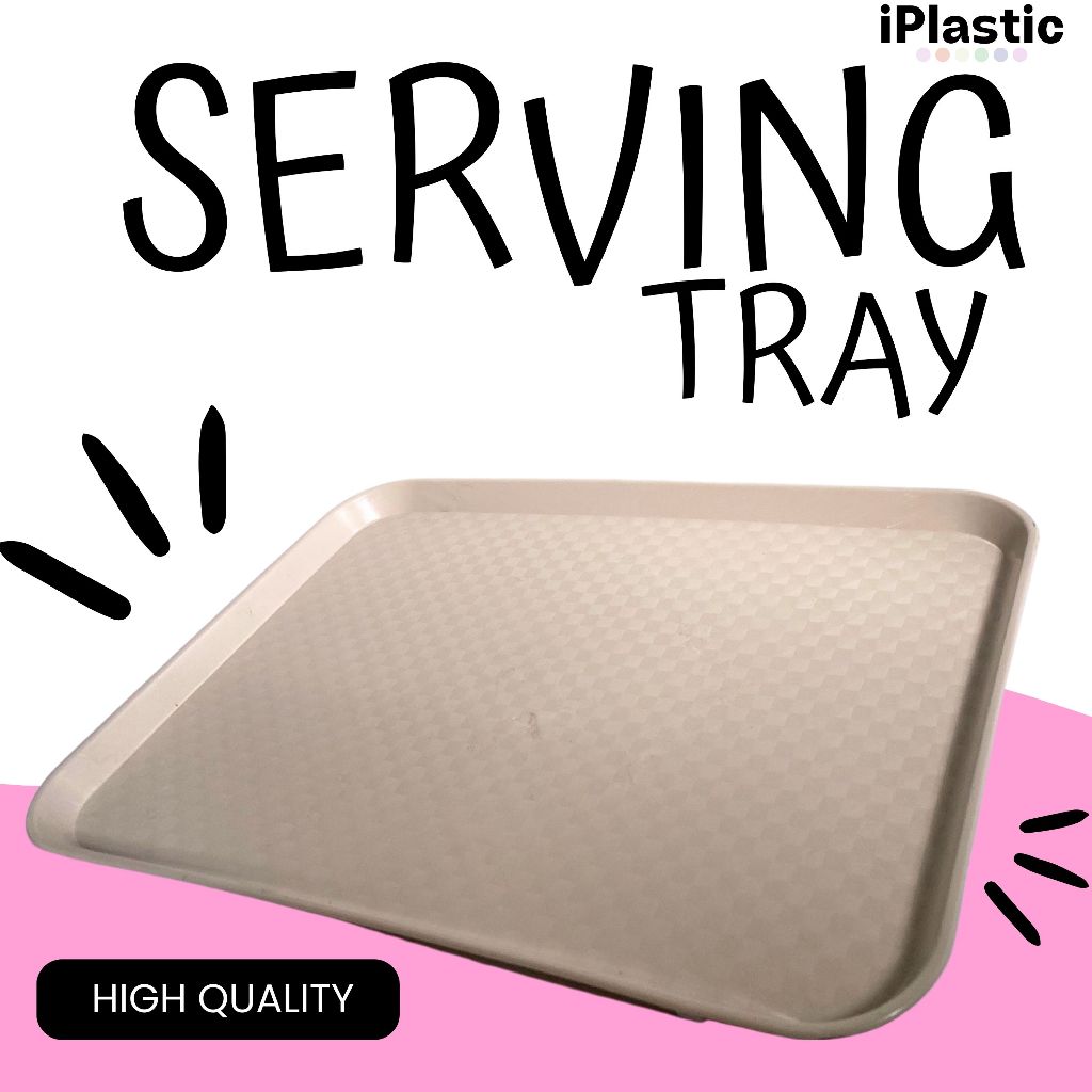 iPlastic. Serving Tray plastic non slip surface Large and Small Size ...