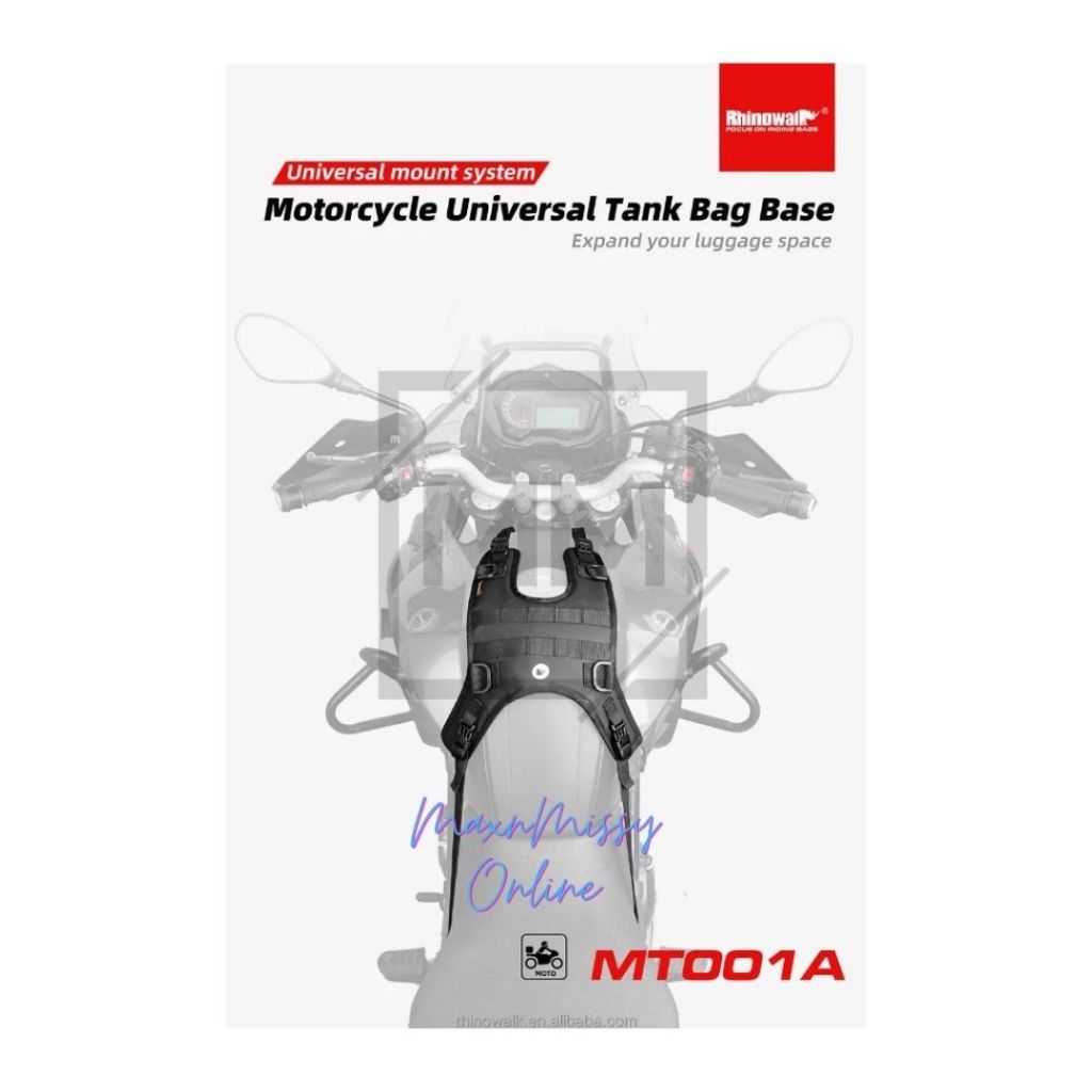 RHINOWALK Motorcycle Universal Tank Bag Mount Base Universal Mount System MT-001A | Shopee ...