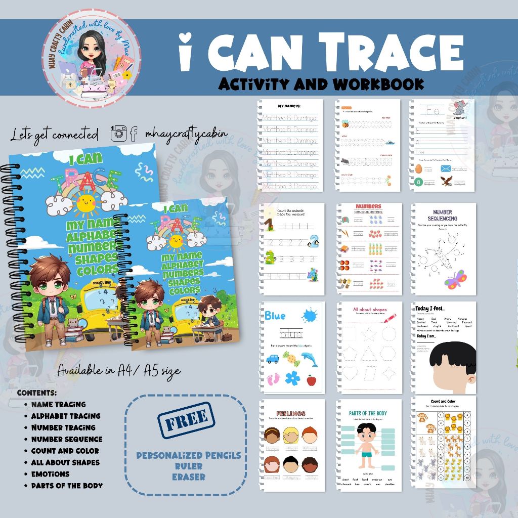 I Can Trace/ Learn to Write Workbook for Kids | Shopee Philippines