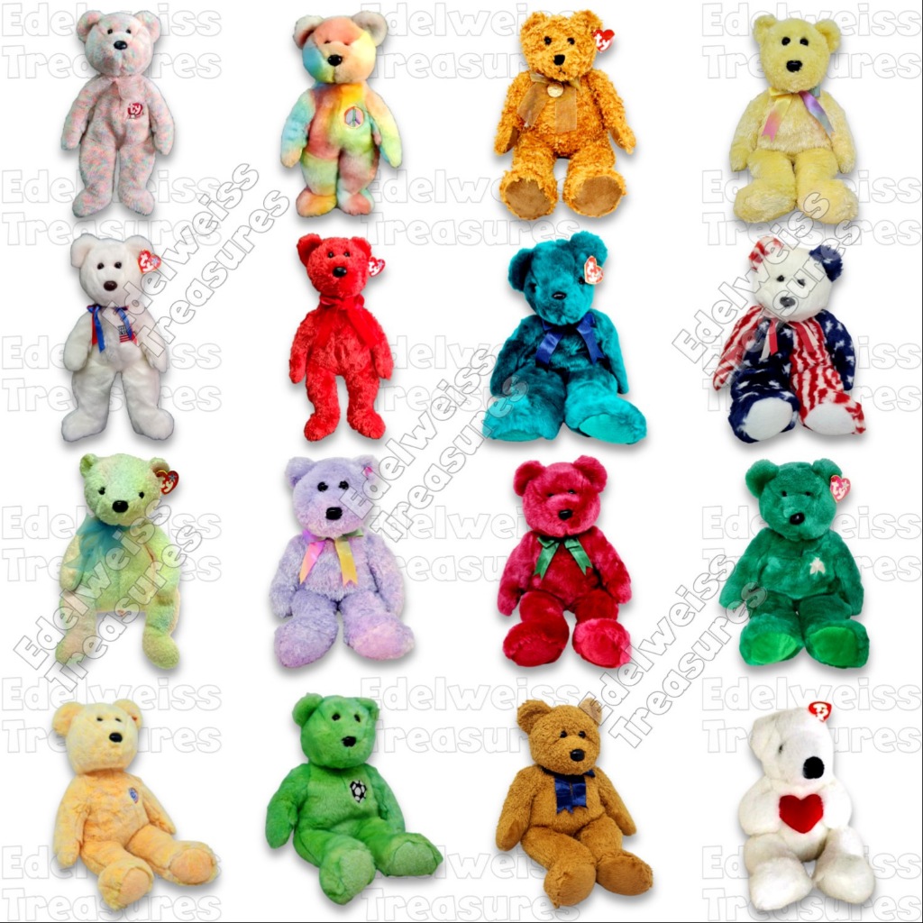 TY Large Beanie Buddy Bear1 Plush Preloved Stuffed Toys | Shopee ...