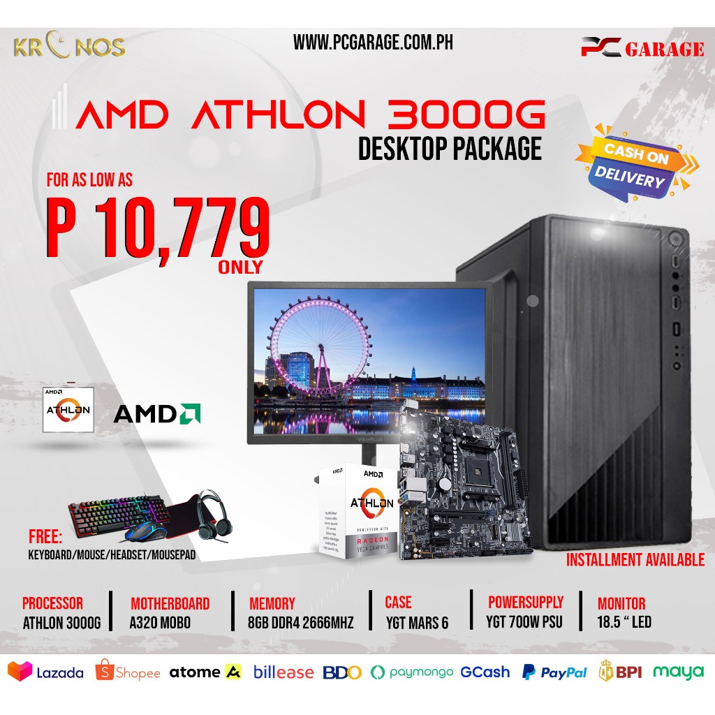 AMD Athlon 3000G Complete Package | Shopee Philippines