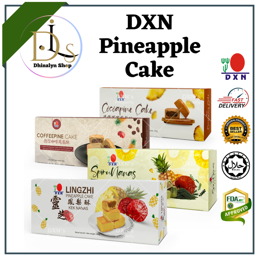 DXN Pineapple Cake (Lingzhi Pineapple Cake, Spirunanas, Cocoapine Cake ...