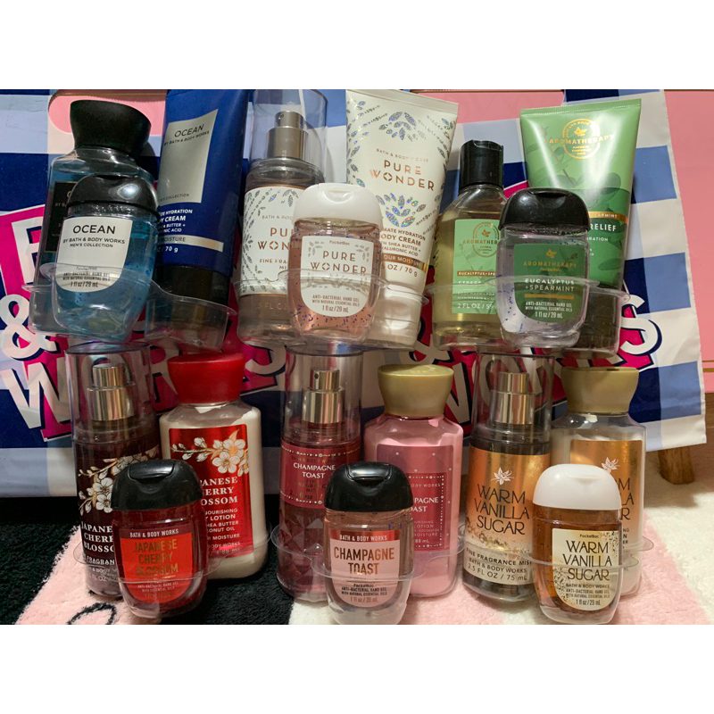 Bath&Body Works Gift Set assorted Scent Mist,Lotion,pocketbac.onhand ...