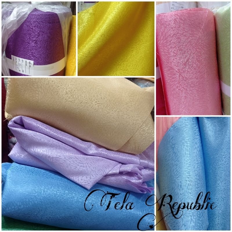 TWISTER Design Jacquard satin sold per yard | Shopee Philippines