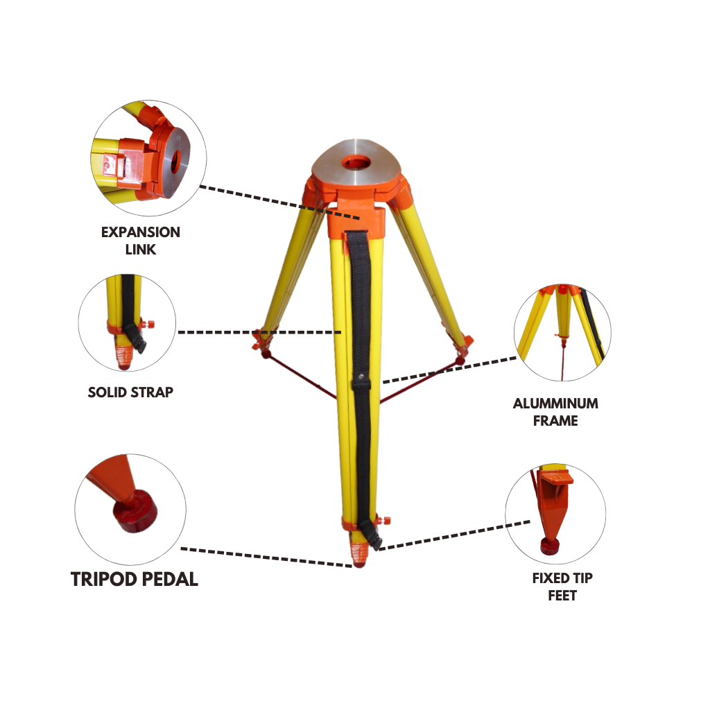 Auto Level Tripod Surveying Accessories Lower Lock Surveying Instrument ...