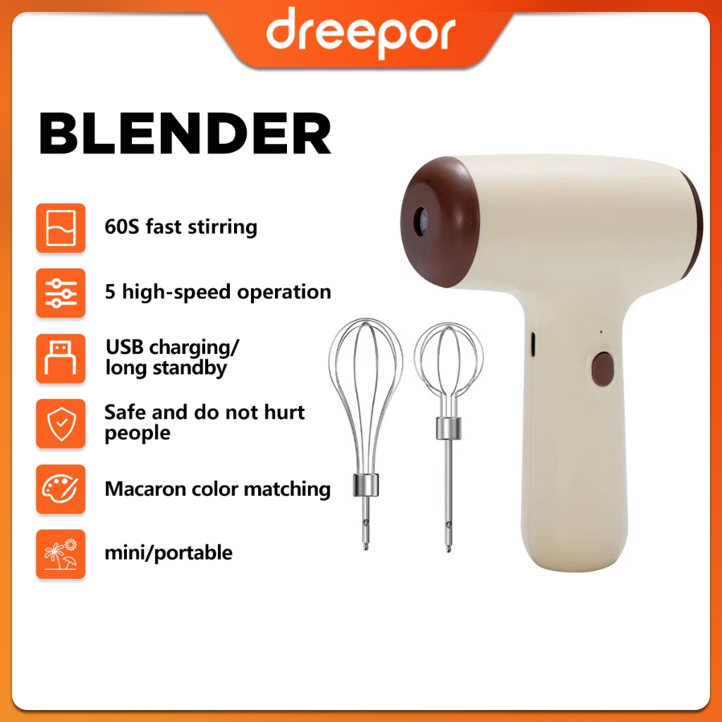 Multifunctional Mini Electric Hand Mixer rechargeable Egg Beater Hand ...