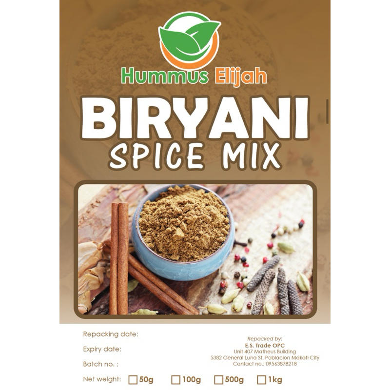 Biryani Spice Mix - 20g/50/100g | Shopee Philippines