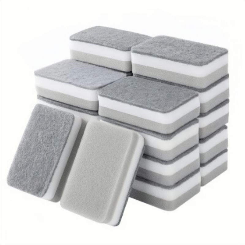 Oil Scouring Pad Dishwashing Tools Sponge Set Magic Sponge | Shopee ...