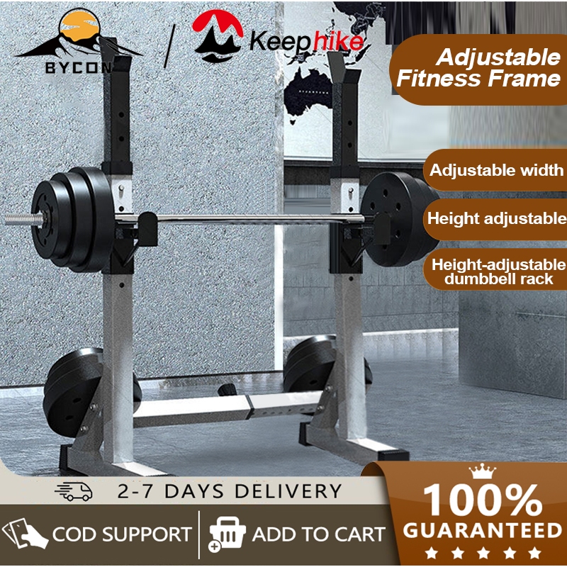 Multifunctional squat rack, adjustable barbell rack, dumbbell stand ...
