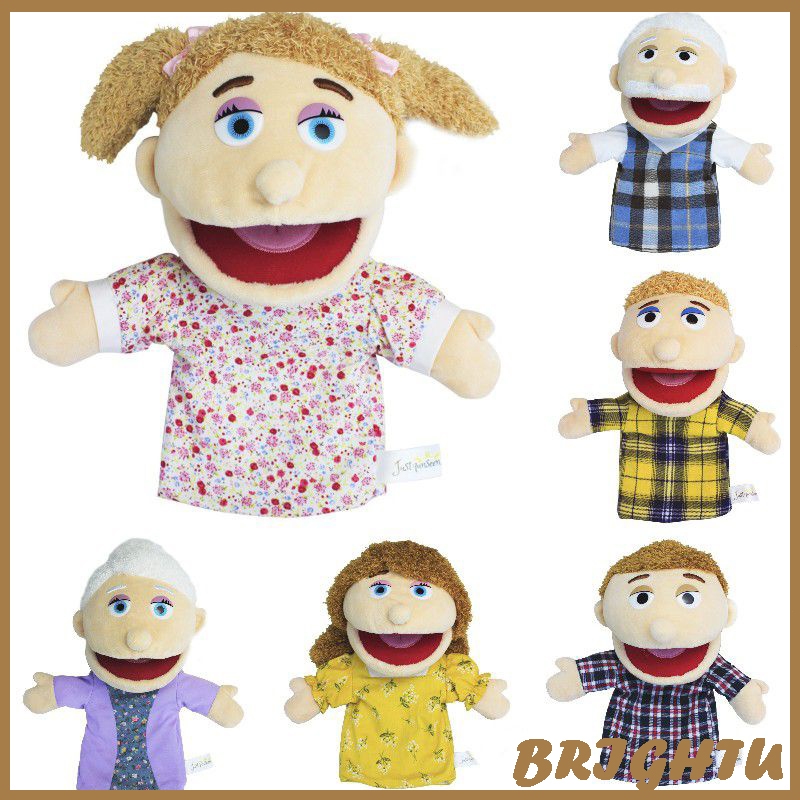 {COD} 30cm/11.8in Open Mouth Full Family Hand Puppet Plush Doll Toy ...