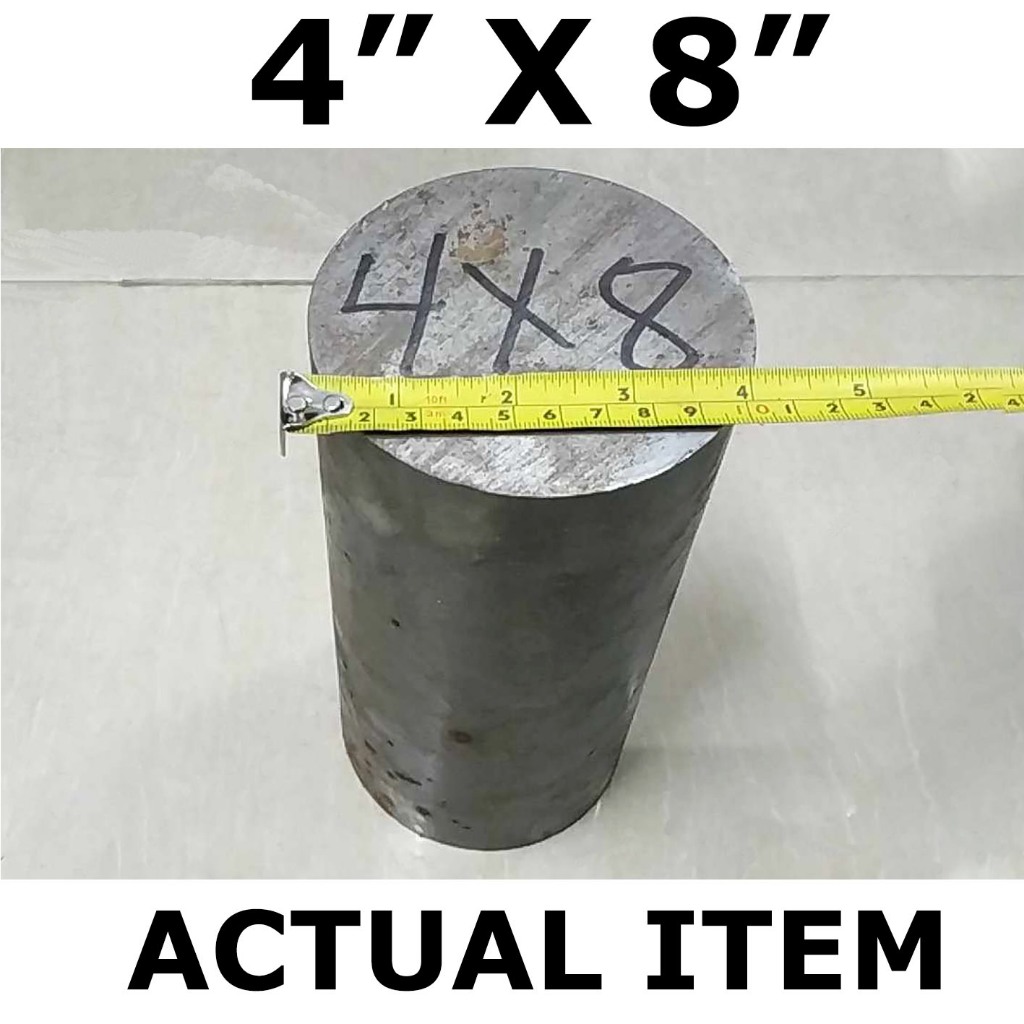 CRS SHAFTING 4" X 8" COLD ROLLED STEEL CR SHAFTING ROUND BAR == 4" X 8 ...