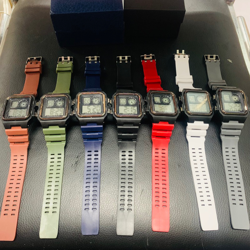 fashion watches for men digital watch with battery | Shopee Philippines