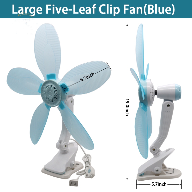 BIG Size Clip Fan 5 Blades Large Clip Fan Table Clip Fan Electric Fan ...