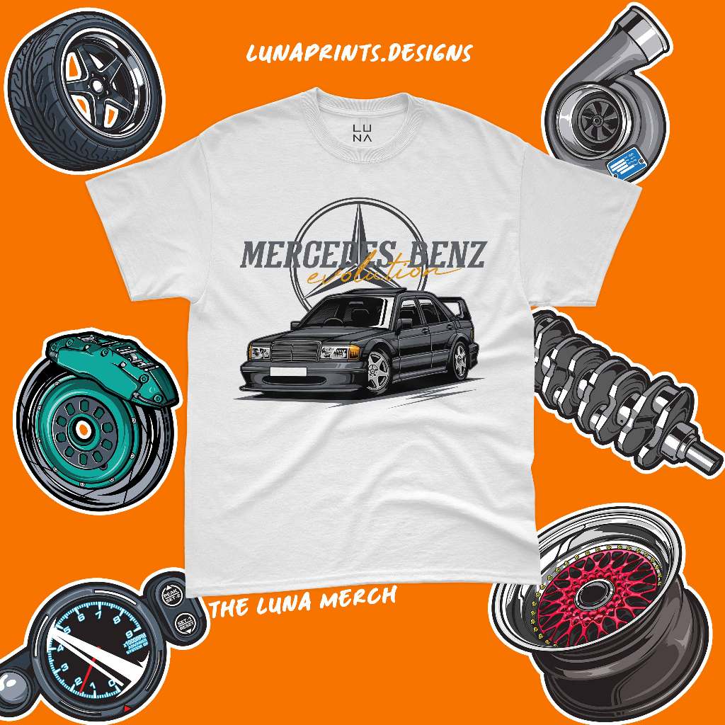 Mercedes Benz 190e Car Shirt Collection ( For kids and adult ) - The ...