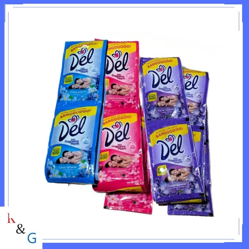 Del Fabric Softener with Fragrance Pearl 33ML (6pcs per set) | Shopee ...