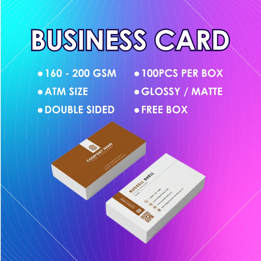 Calling Card / Business Card customized / personalized design | Shopee ...